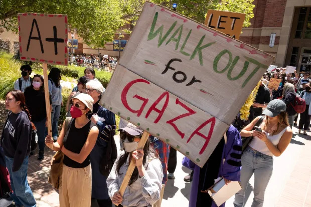 Academic Workers at UCLA Stage Walkout to Protest the University's ...